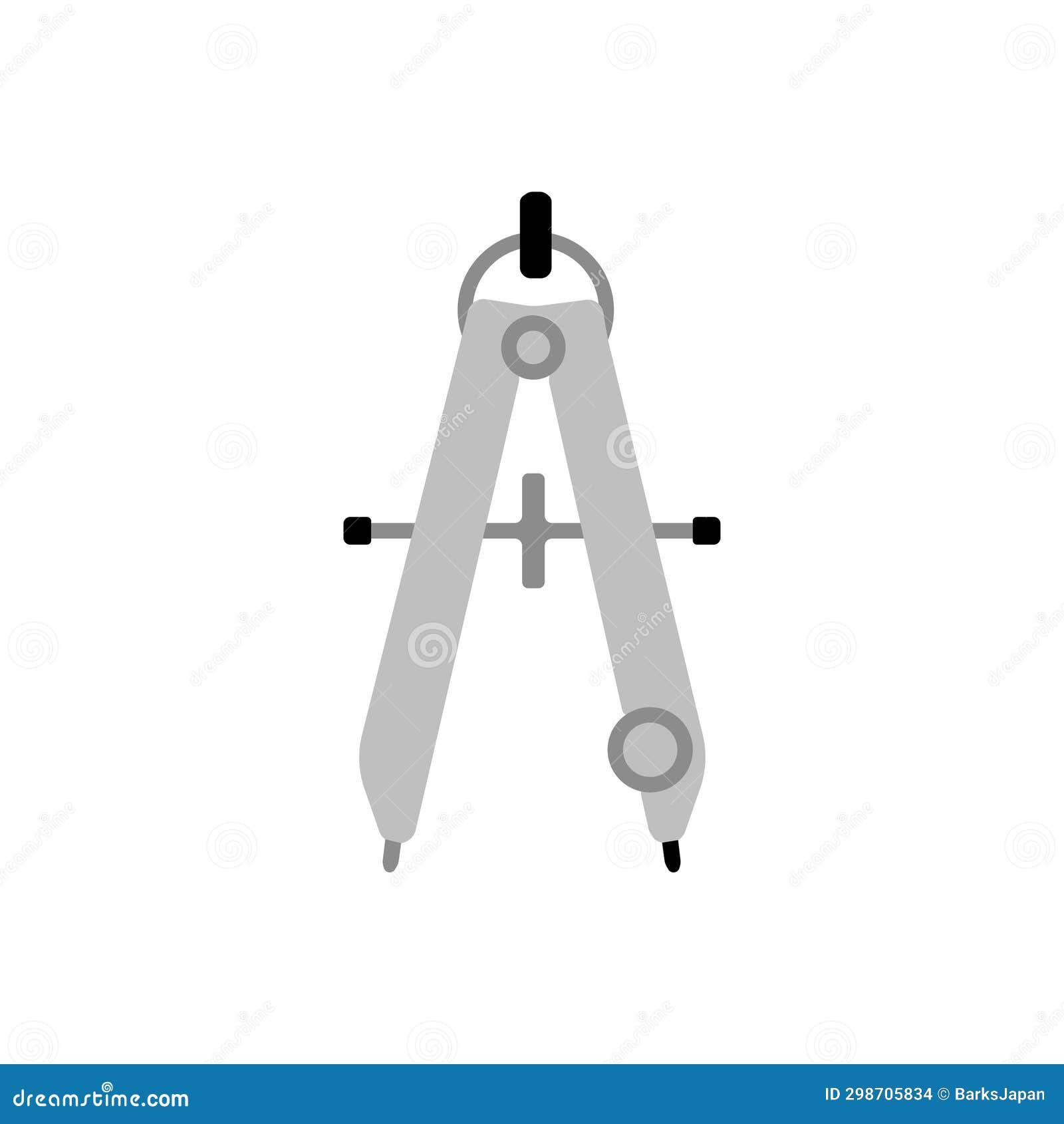 Math Compass Icon Illustration Stock Vector - Illustration of draw ...