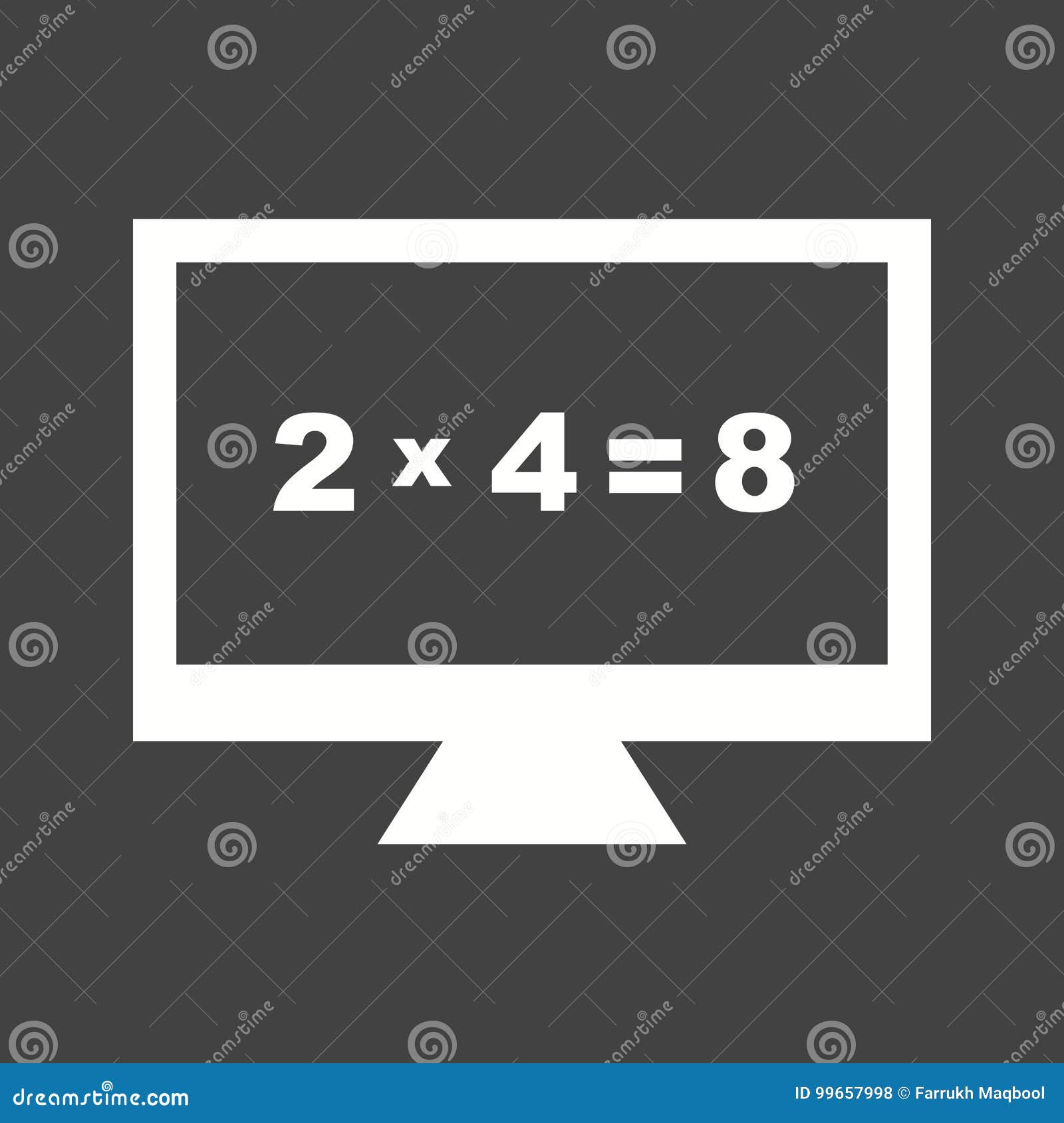 Math in Computer stock vector. Illustration of binary - 99657998