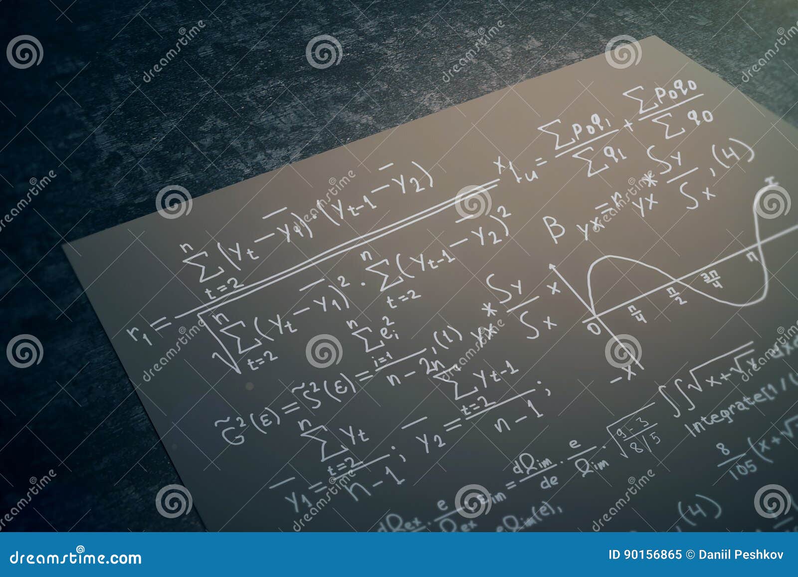 Math concept stock illustration. Illustration of desktop - 90156865