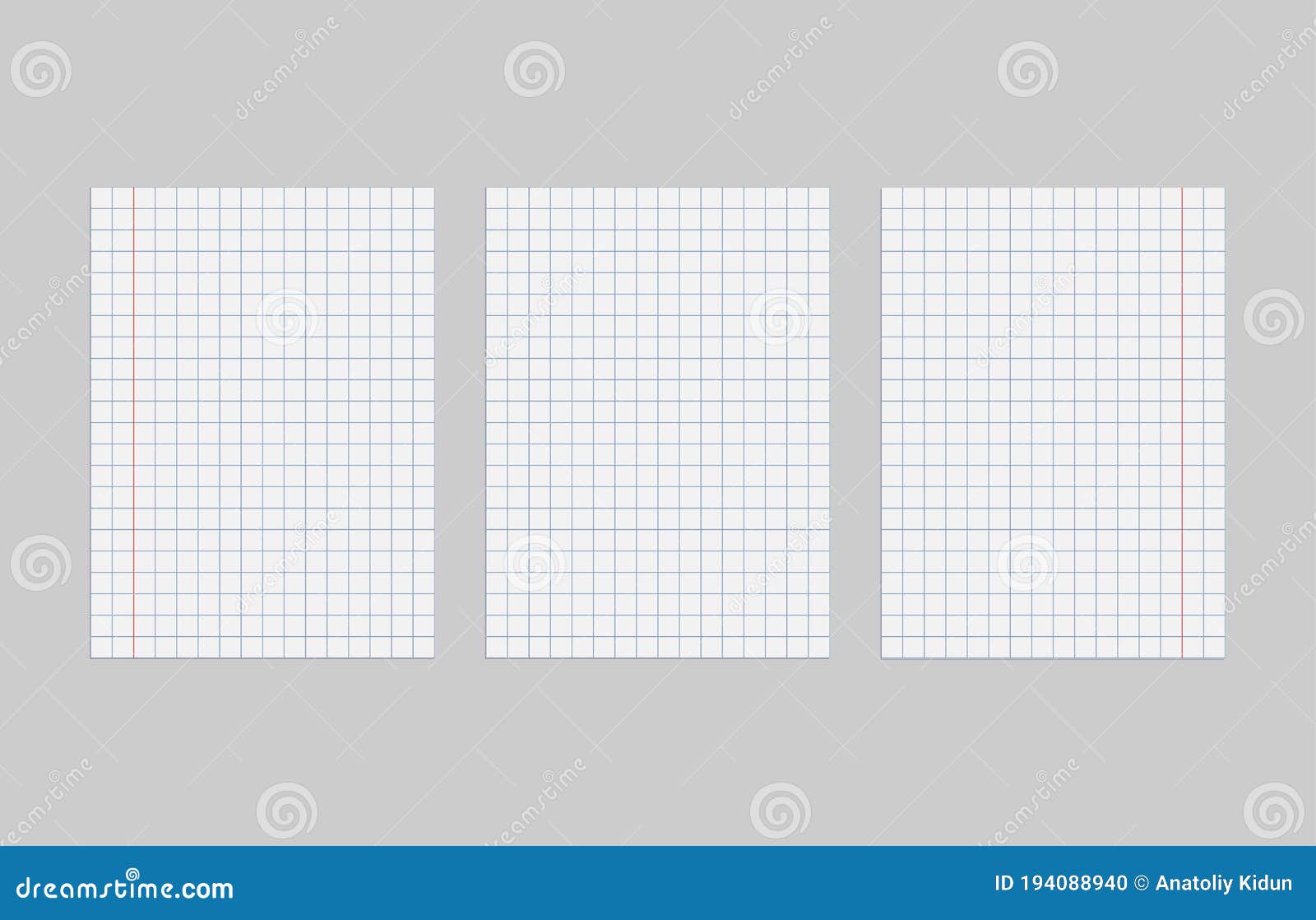 Math Concept with Sheet of Blue Graph Paper Background Stock ...