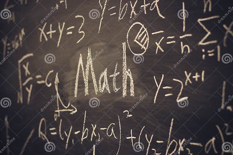 Math Concept stock image. Image of color, chalk, mathematics - 59537287