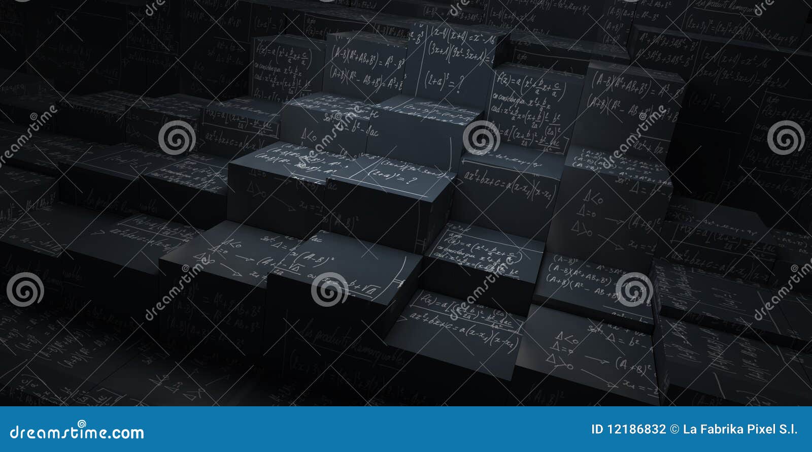 Math cubes stock illustration. Illustration of cubes - 12186832