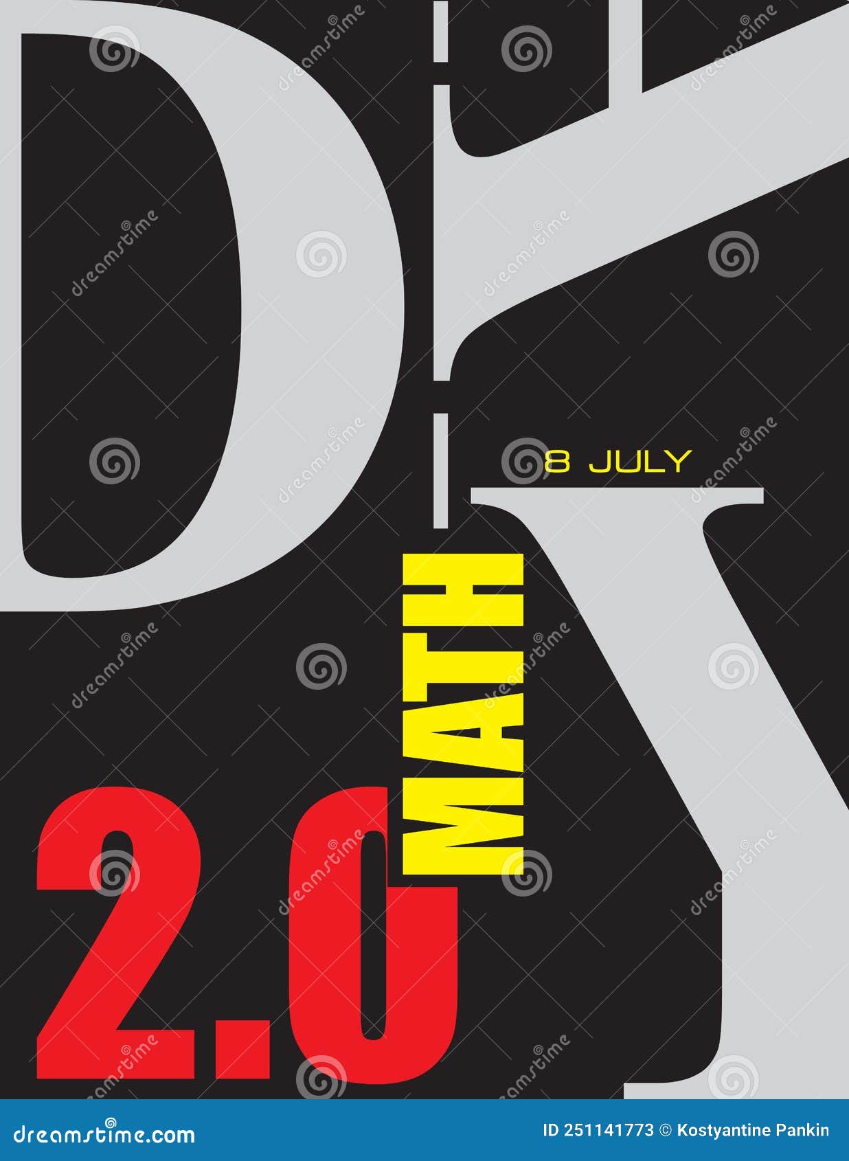 Math 2-0 Day stock vector. Illustration of aspiration - 251141773