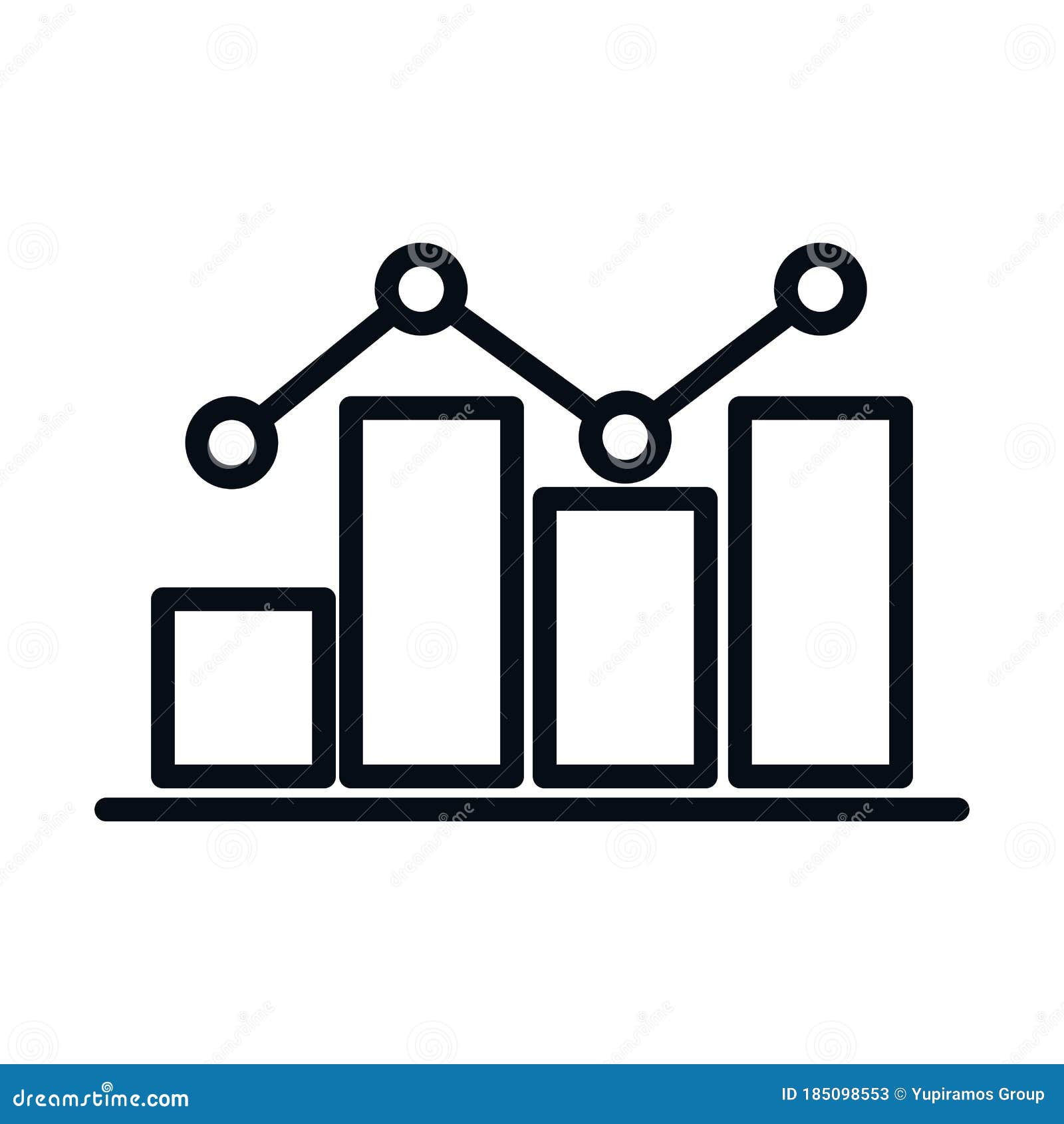 Math Education School Science Chart Statistics Line and Style Icon ...