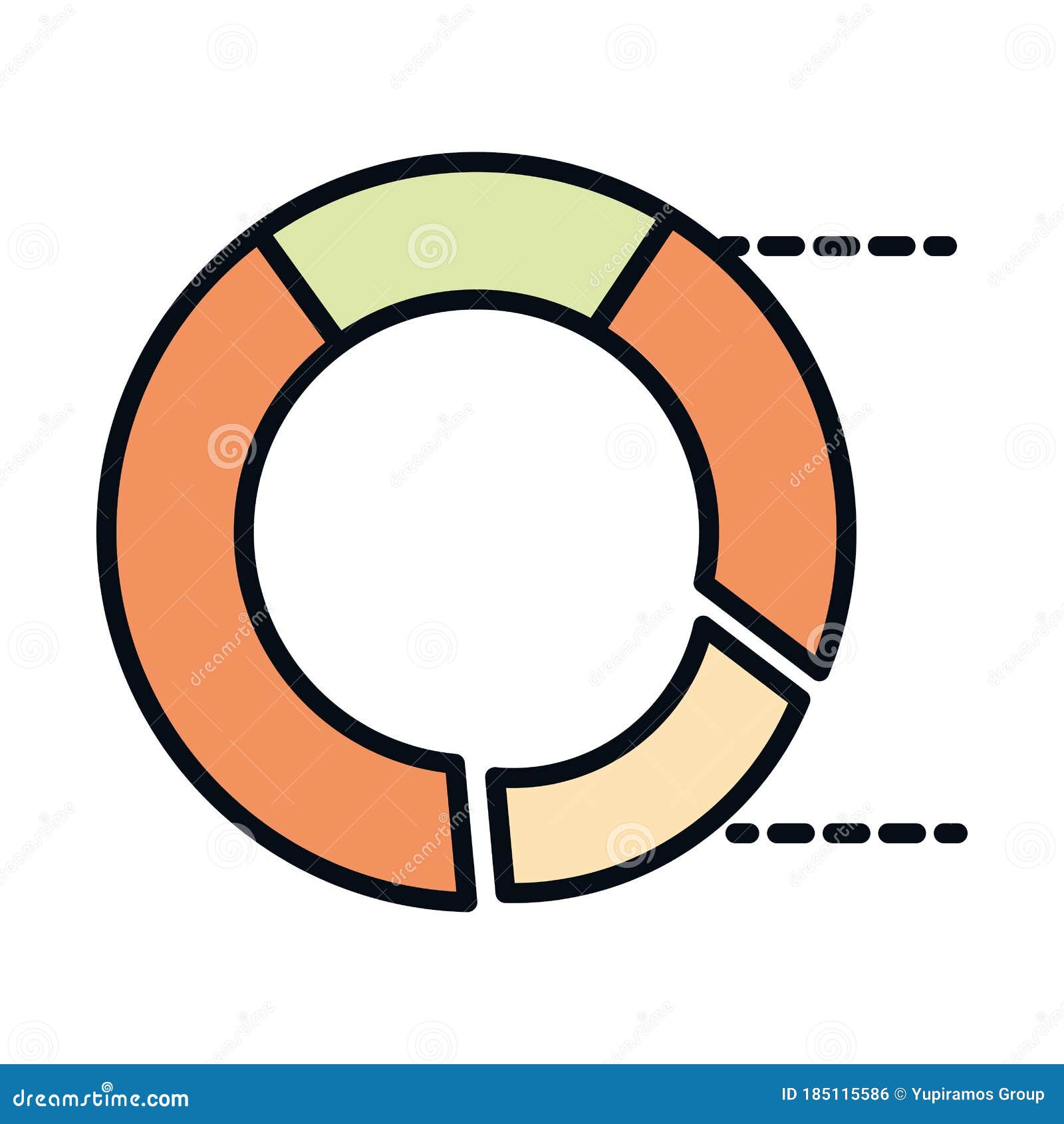 Math Education School Science Round Diagram Analysis Line and Fill ...