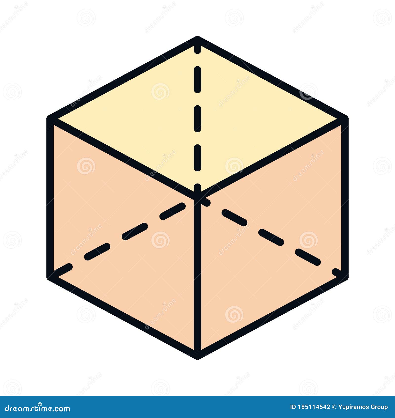 Math Education School Science Three Dimensional Cube Geometry Line and ...