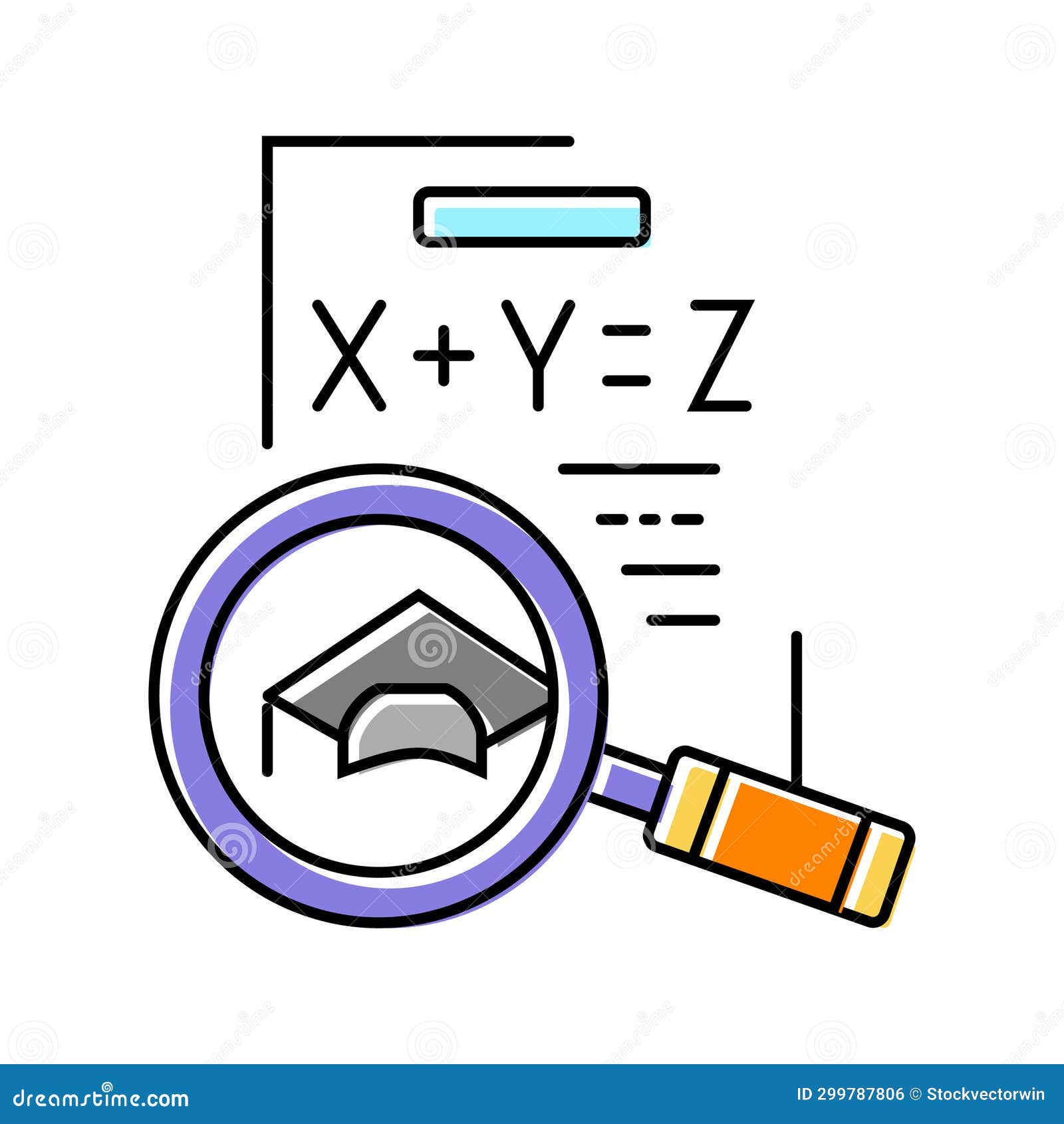 Math Education Science Color Icon Vector Illustration Stock ...