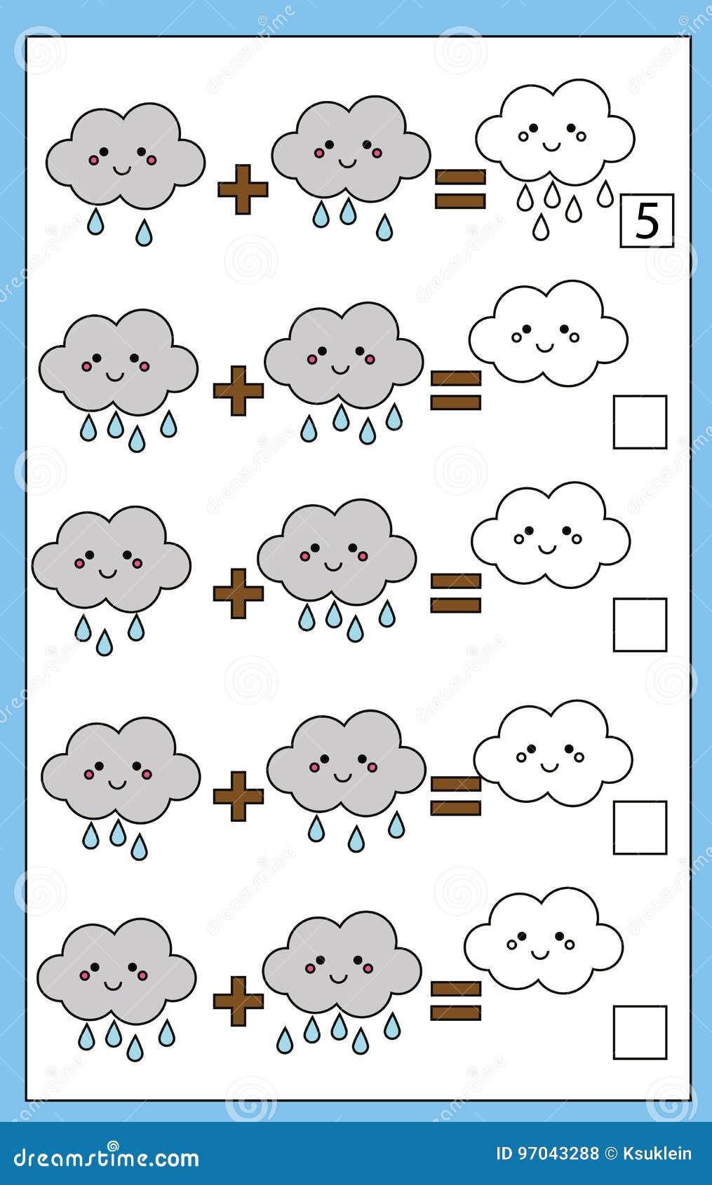 Addition Worksheet. Mathematical Puzzle Game. Learning Mathematics ...