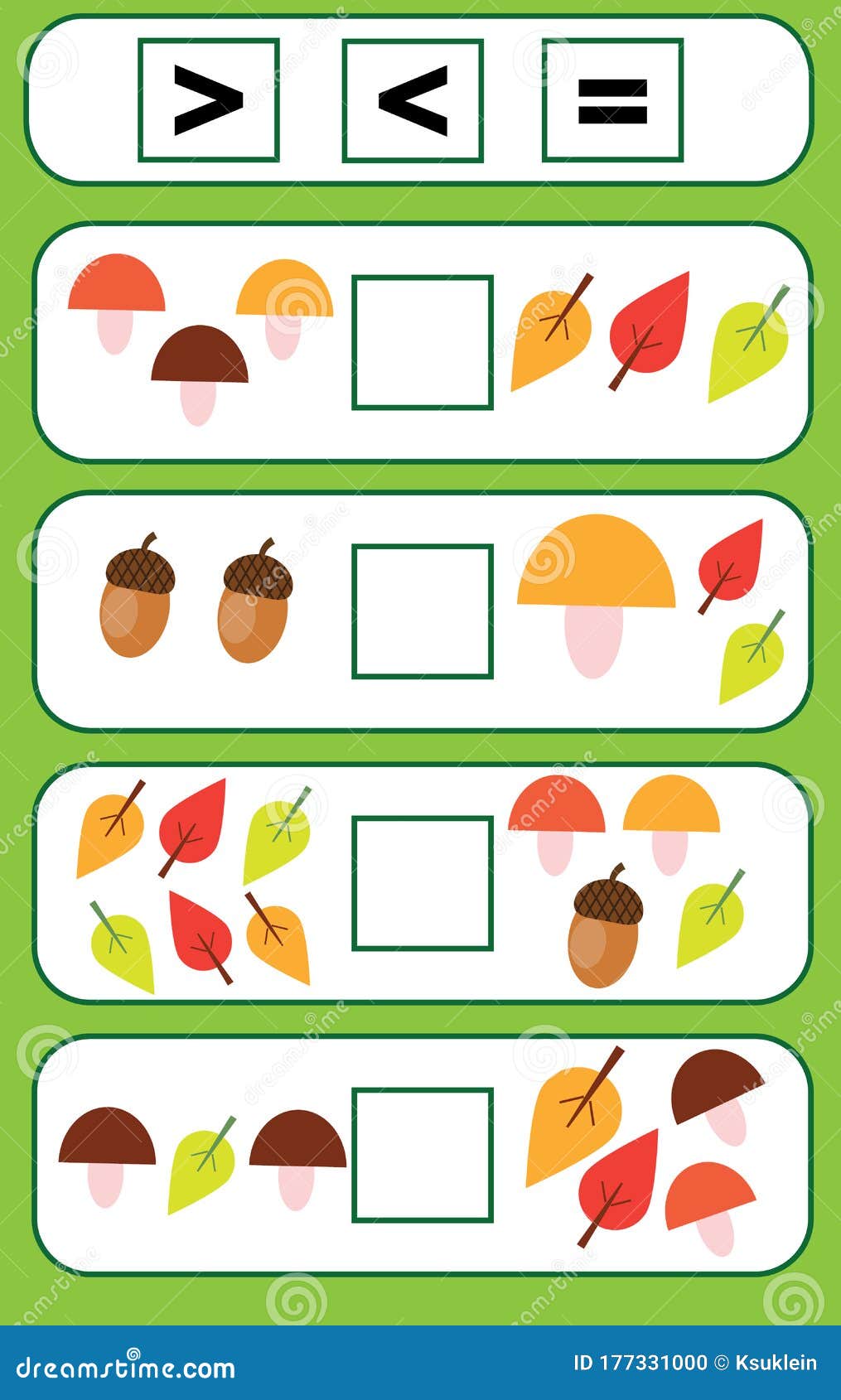 Math Educational Game For Children. Complete The Mathematical Equation ...