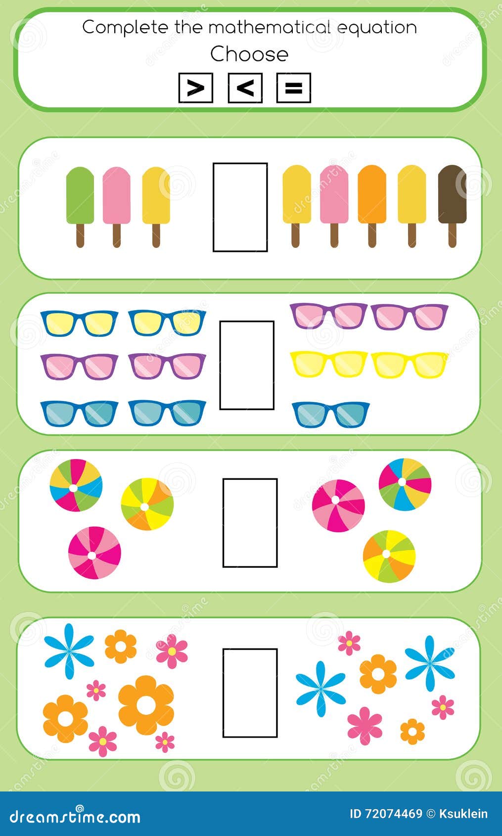 Math Educational Game for Children Stock Vector - Illustration of count ...