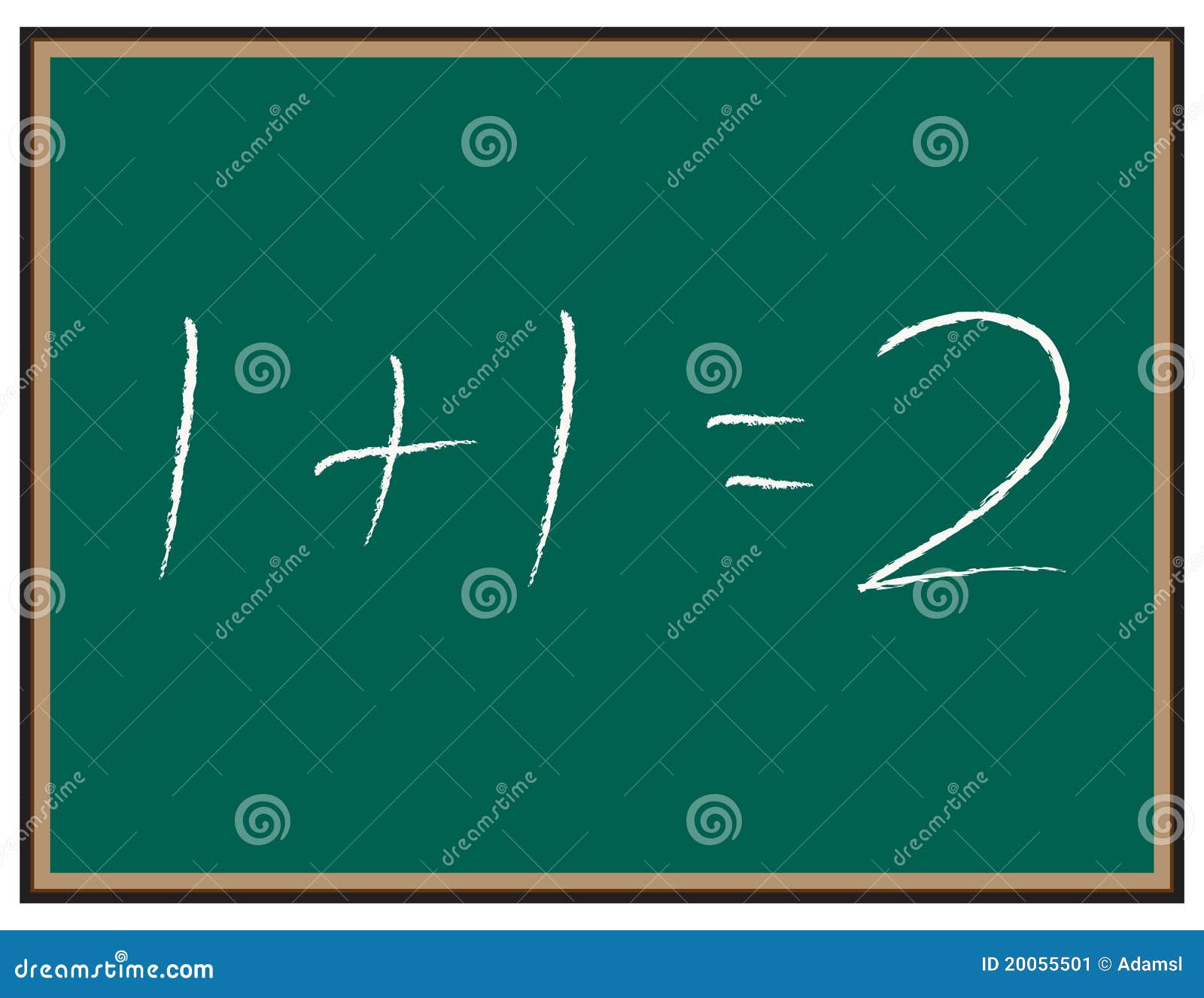 Math Equation on Chalkboard Stock Vector - Illustration of grade ...