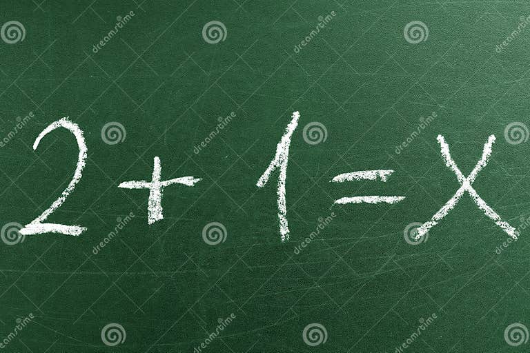 Math Equation for the Elementary School Classes Written on the Green ...