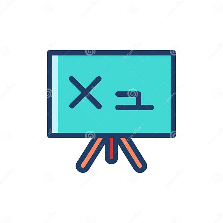 Math Equation Icon for Problem Solving Stock Illustration ...