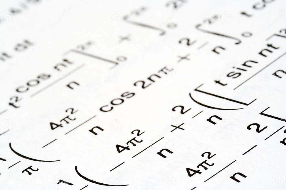 Math equations stock photo. Image of school, math, addition - 2267342