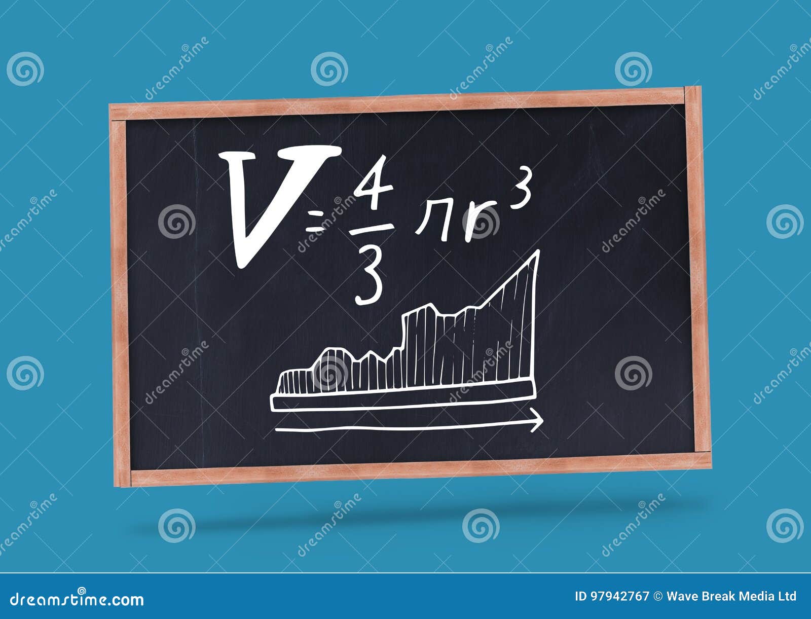 Math Equations on Blackboard with Chalk Stock Image - Image of ...