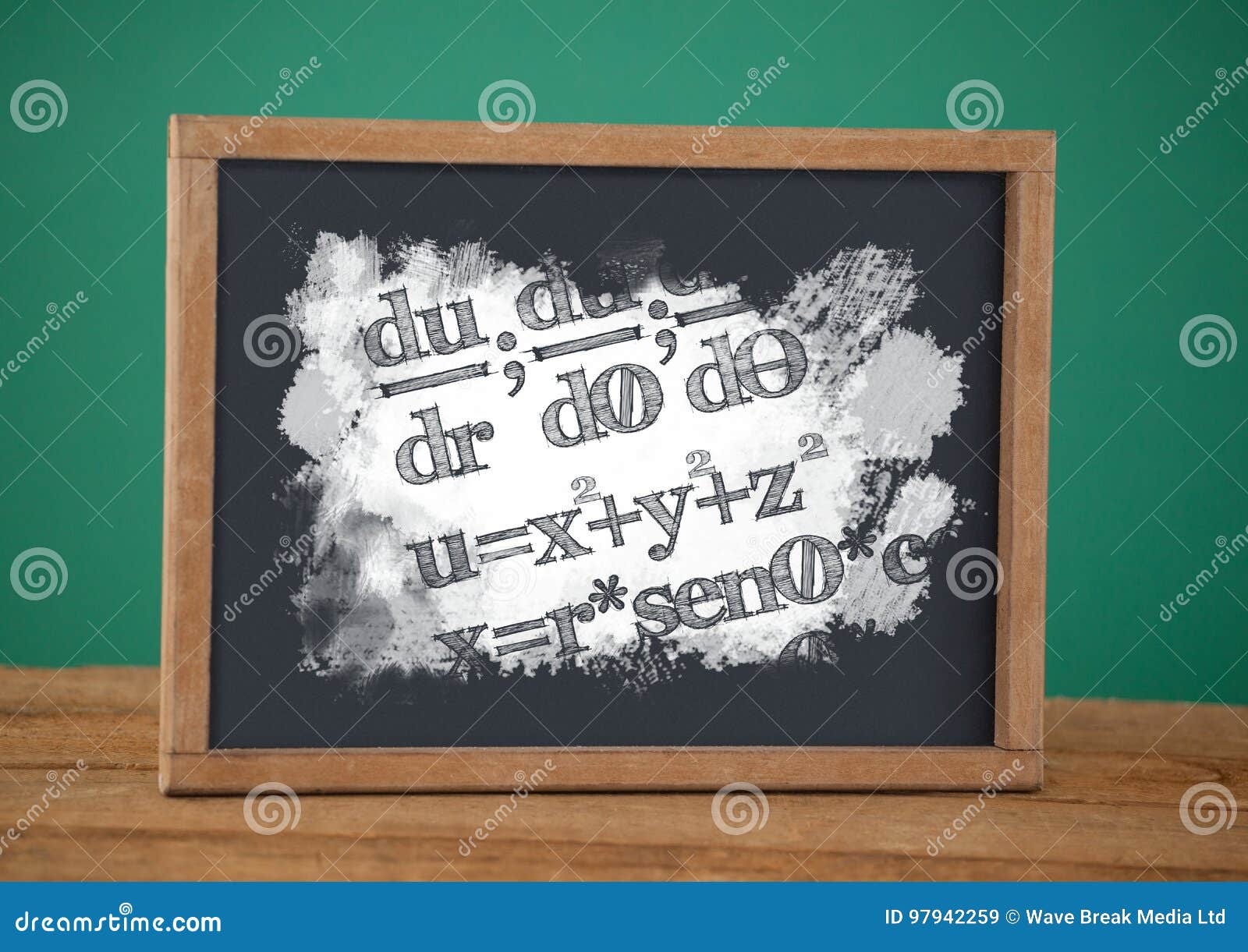 Math Equations on Blackboard Stock Image - Image of people ...