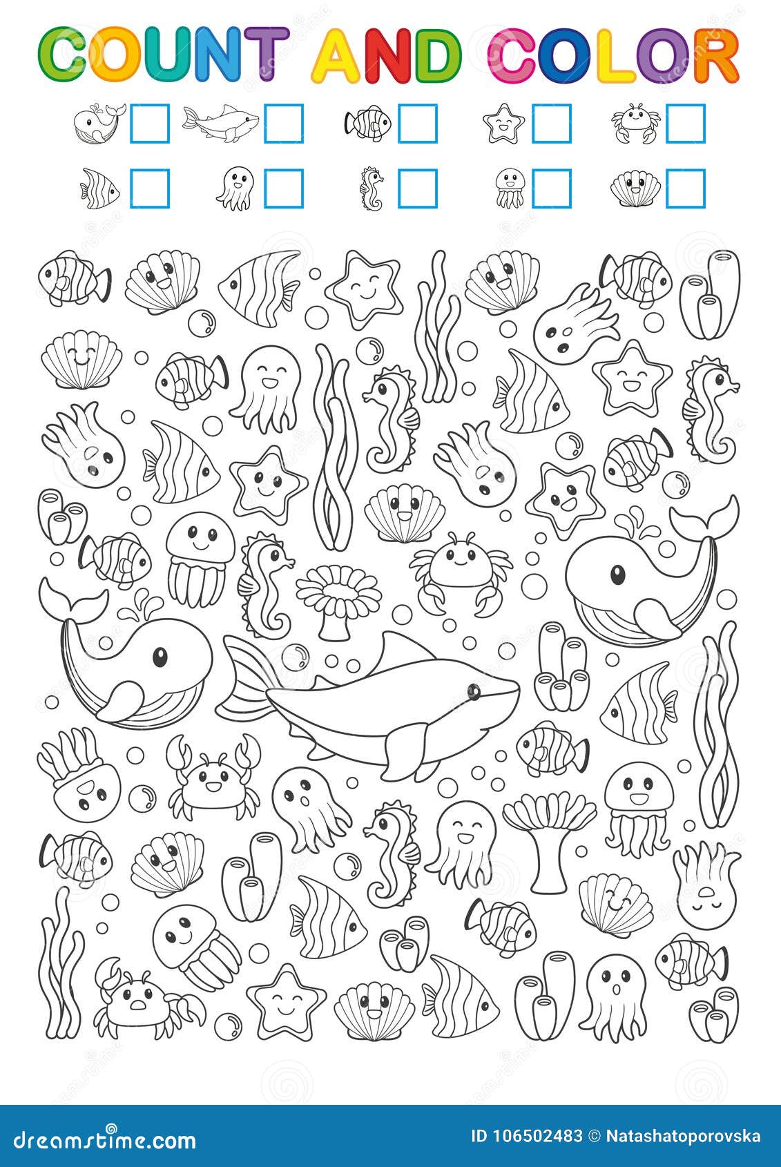 Math Exercises for the Study of Numbers. Find, Count and Color ... Math Exercises for the Study of Numbers. Find, Count and Color ...