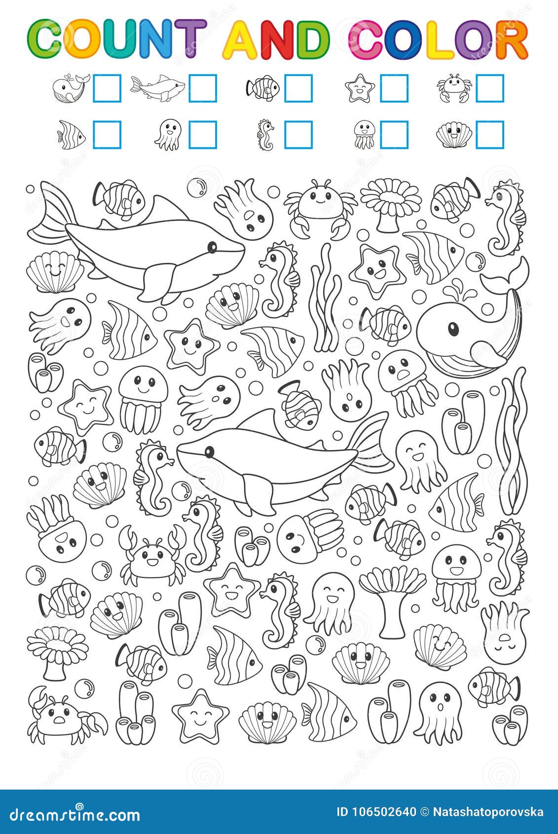 Math Exercises for the Study of Numbers. Find, Count and Color ... Math Exercises for the Study of Numbers. Find, Count and Color ...