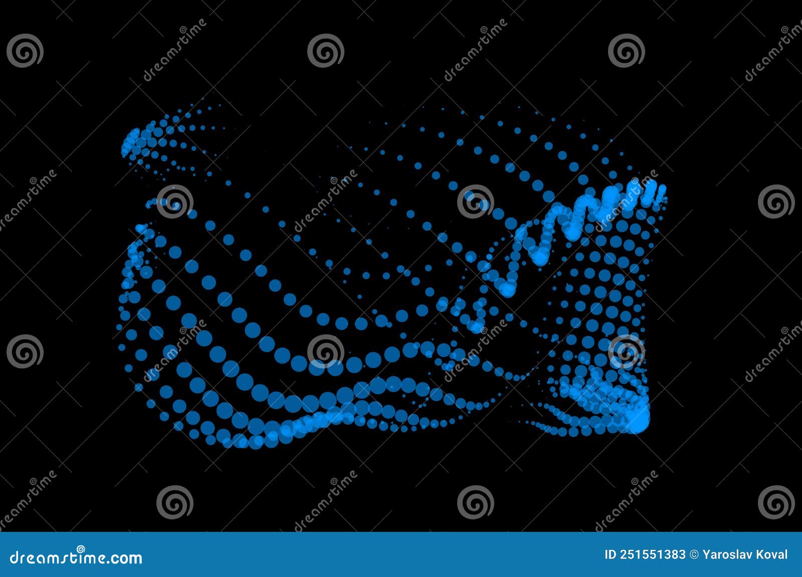 Math Flow Template For Presentation. Light-emitting Lines Highlighting ...