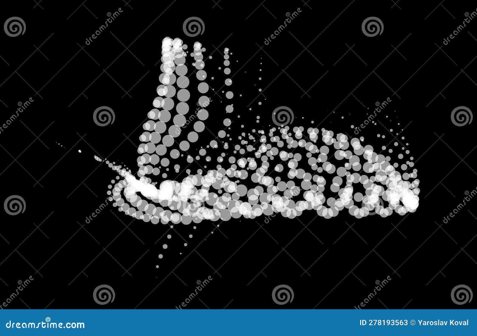 Math Flow Template For Presentation. Light-emitting Lines Highlighting ...