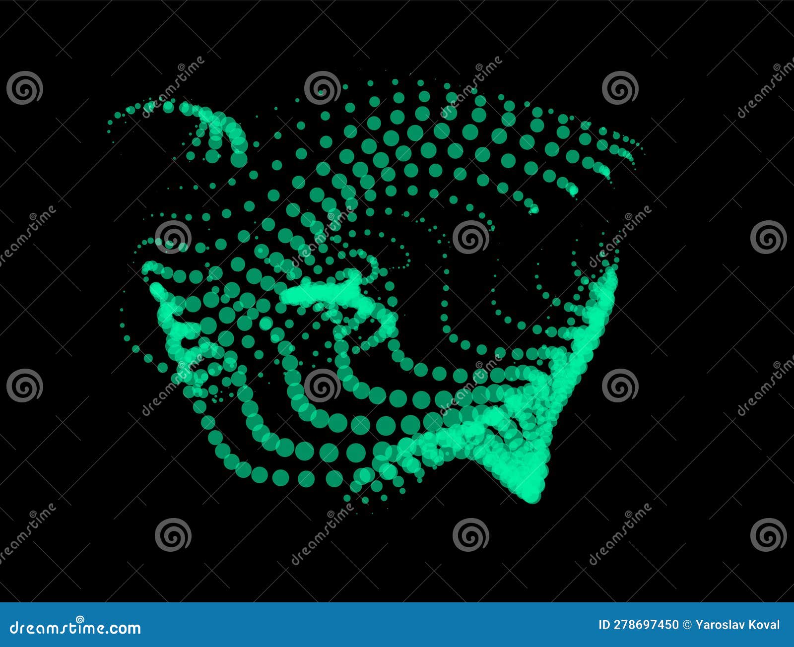 Math Flow Template For Presentation. Light-emitting Lines Highlighting ...