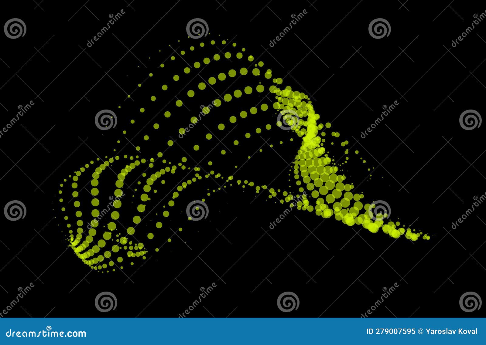 Math Flow Template for Presentation. Light-emitting Lines Highlighting ...