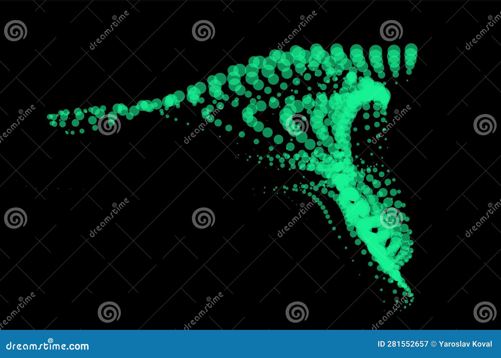 Math Flow Template for Presentation. Light-emitting Lines Highlighting ...