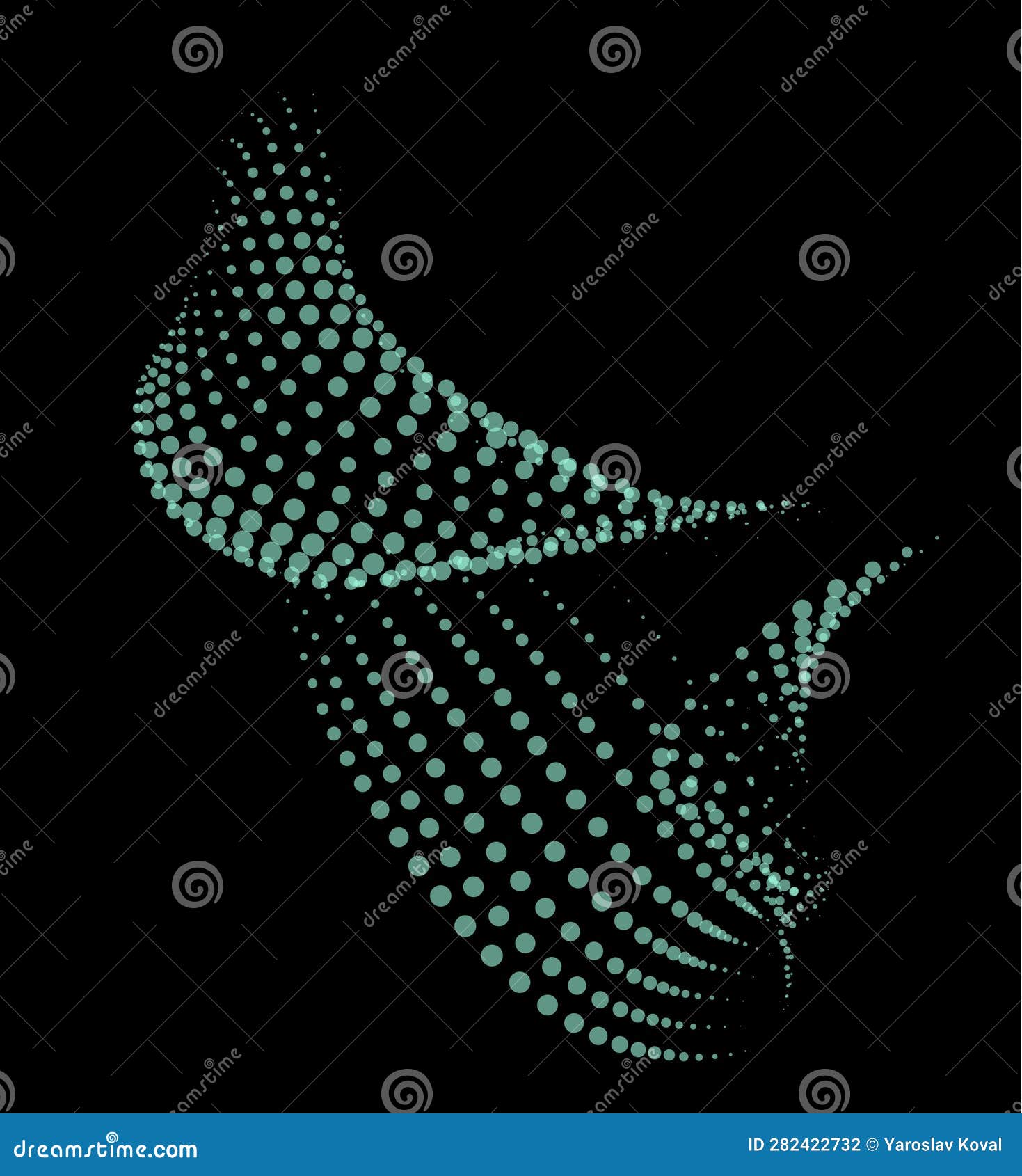 Math Flow Template For Presentation. Light-emitting Lines Highlighting ...