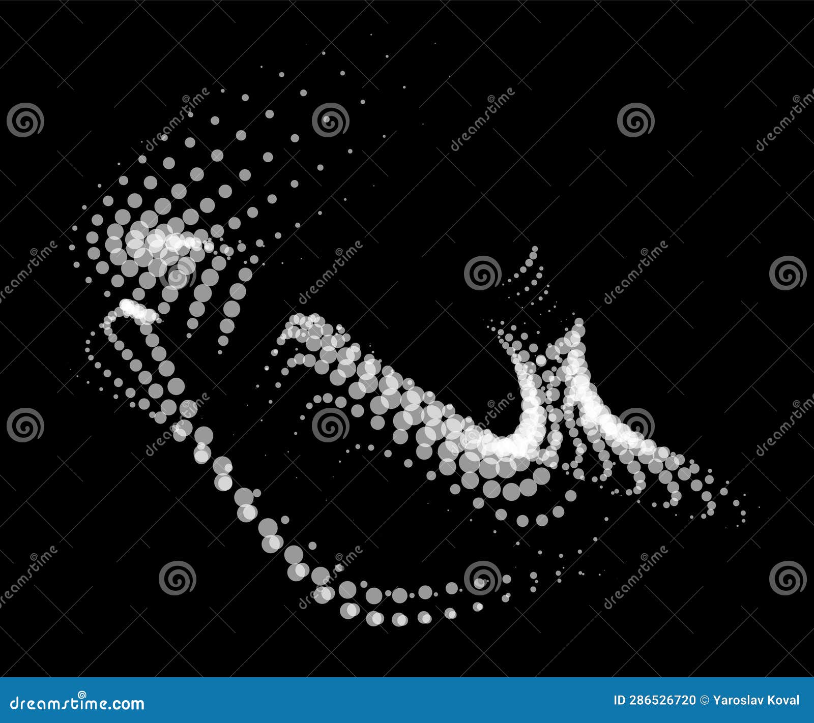 Math Flow Template For Presentation. Light-emitting Lines Highlighting ...