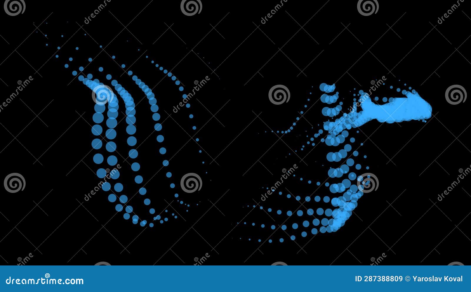 Math Flow Template For Presentation. Light-emitting Lines Highlighting ...