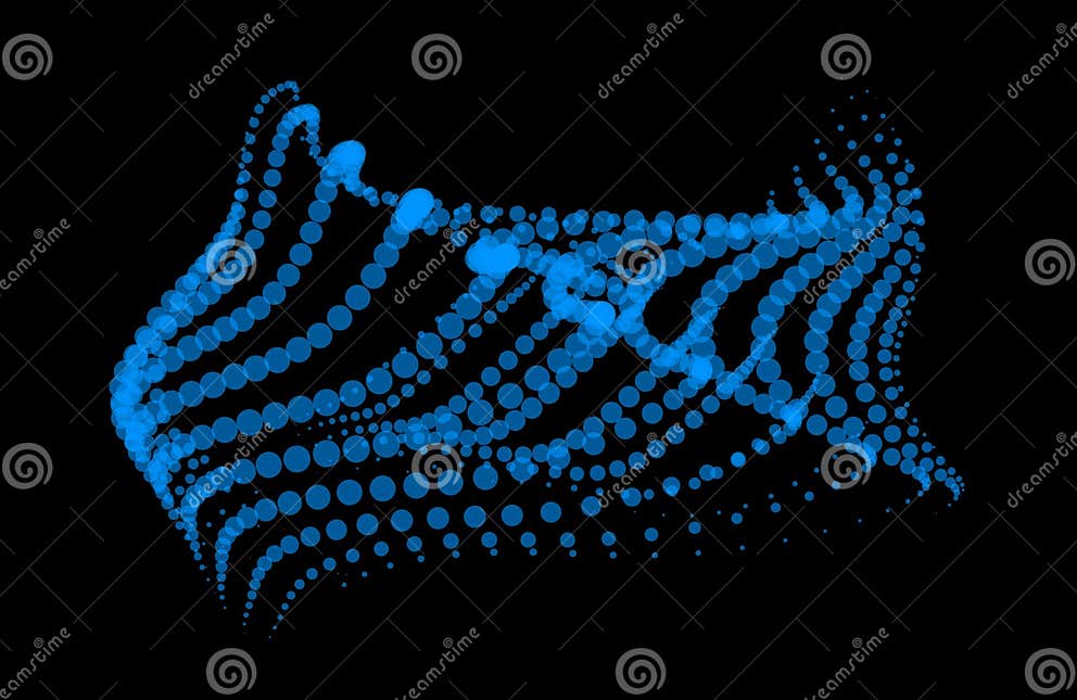 Math Flow Template for Presentation. Light-emitting Lines Highlighting ...