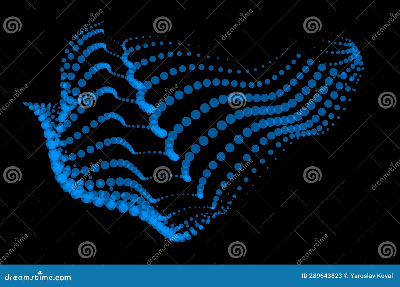 Math Flow Template for Presentation. Light-emitting Lines Highlighting ...