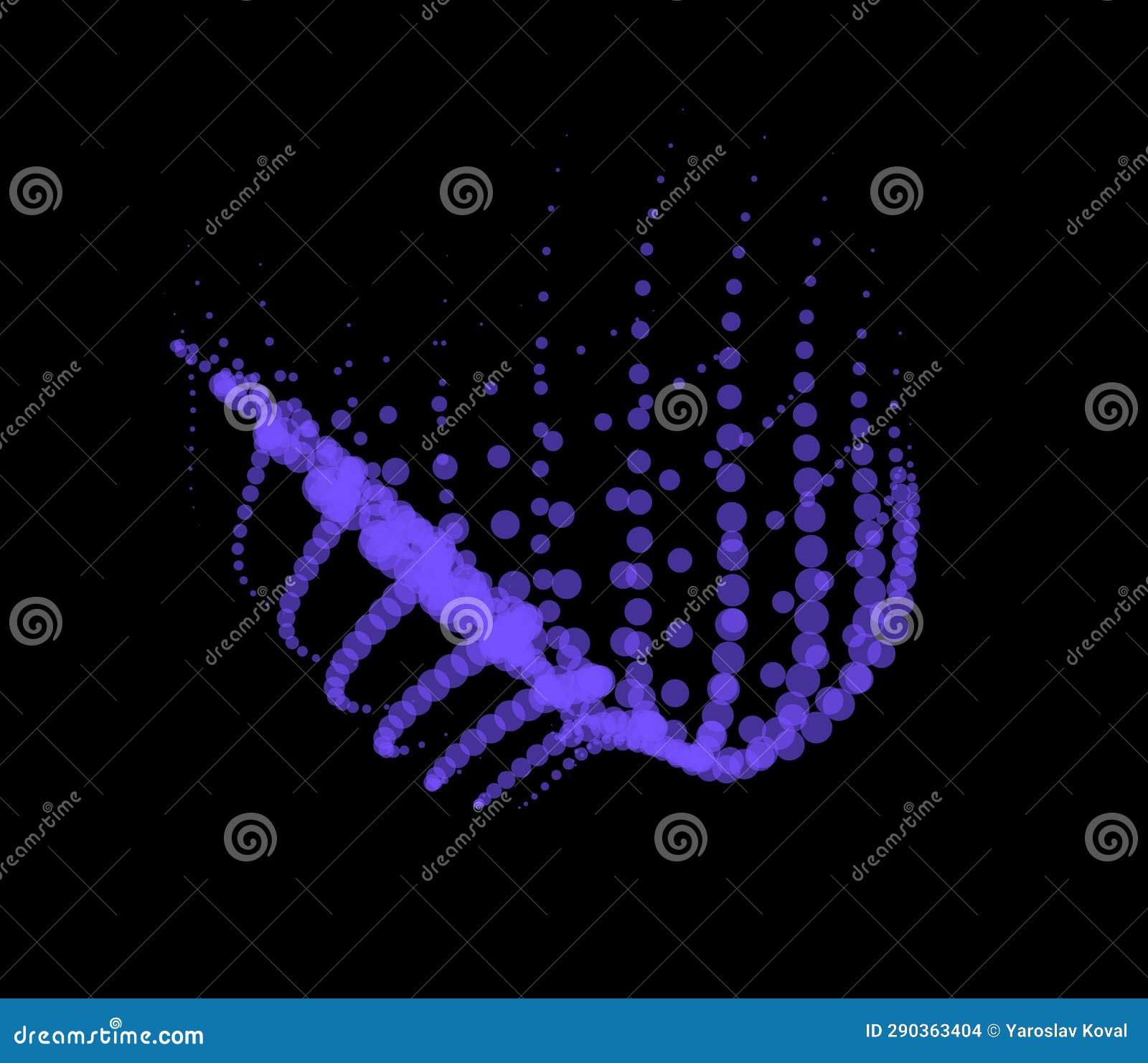 Math Flow Template for Presentation. Light-emitting Lines Highlighting ...