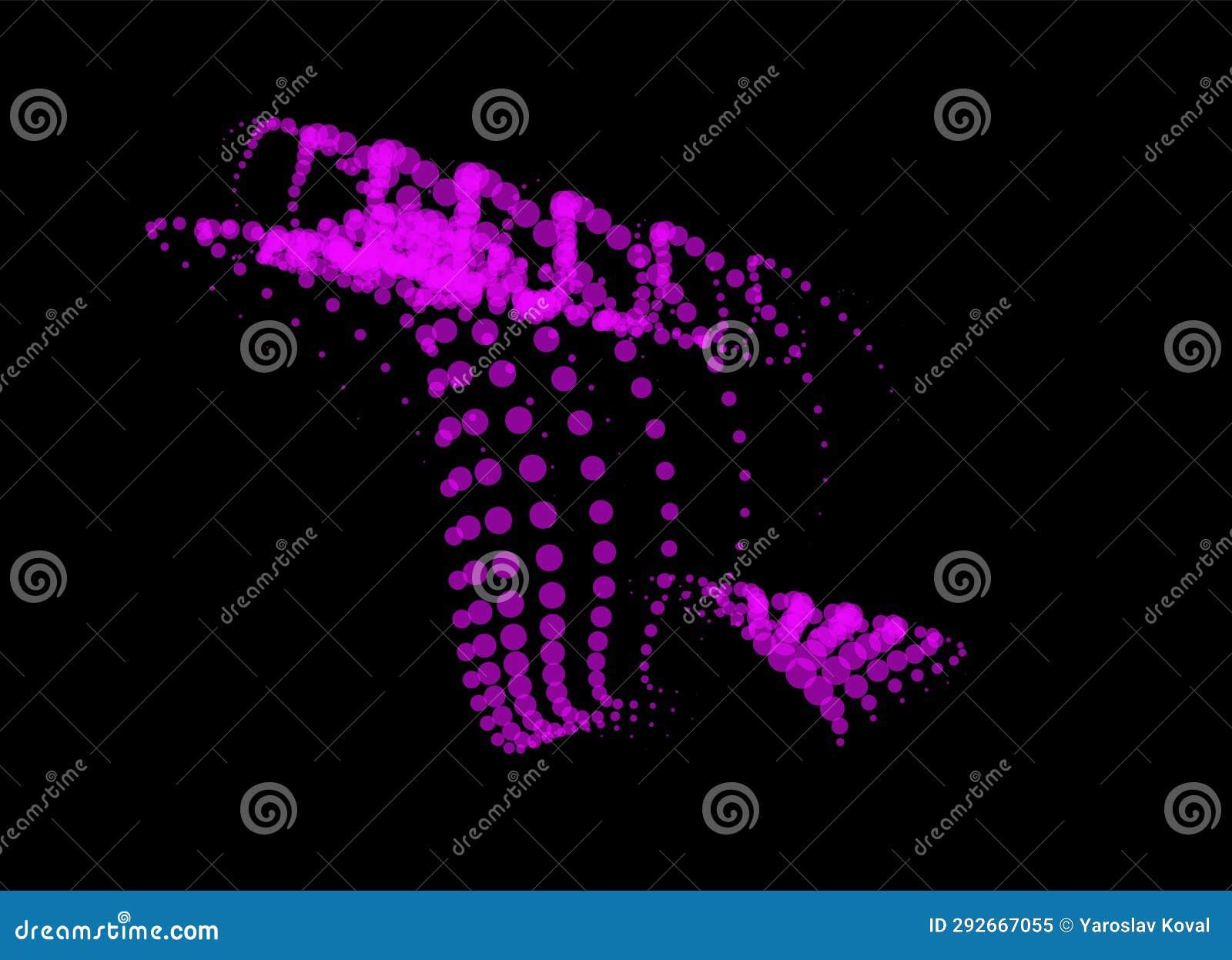 Math Flow Template for Presentation. Light-emitting Lines Highlighting ...