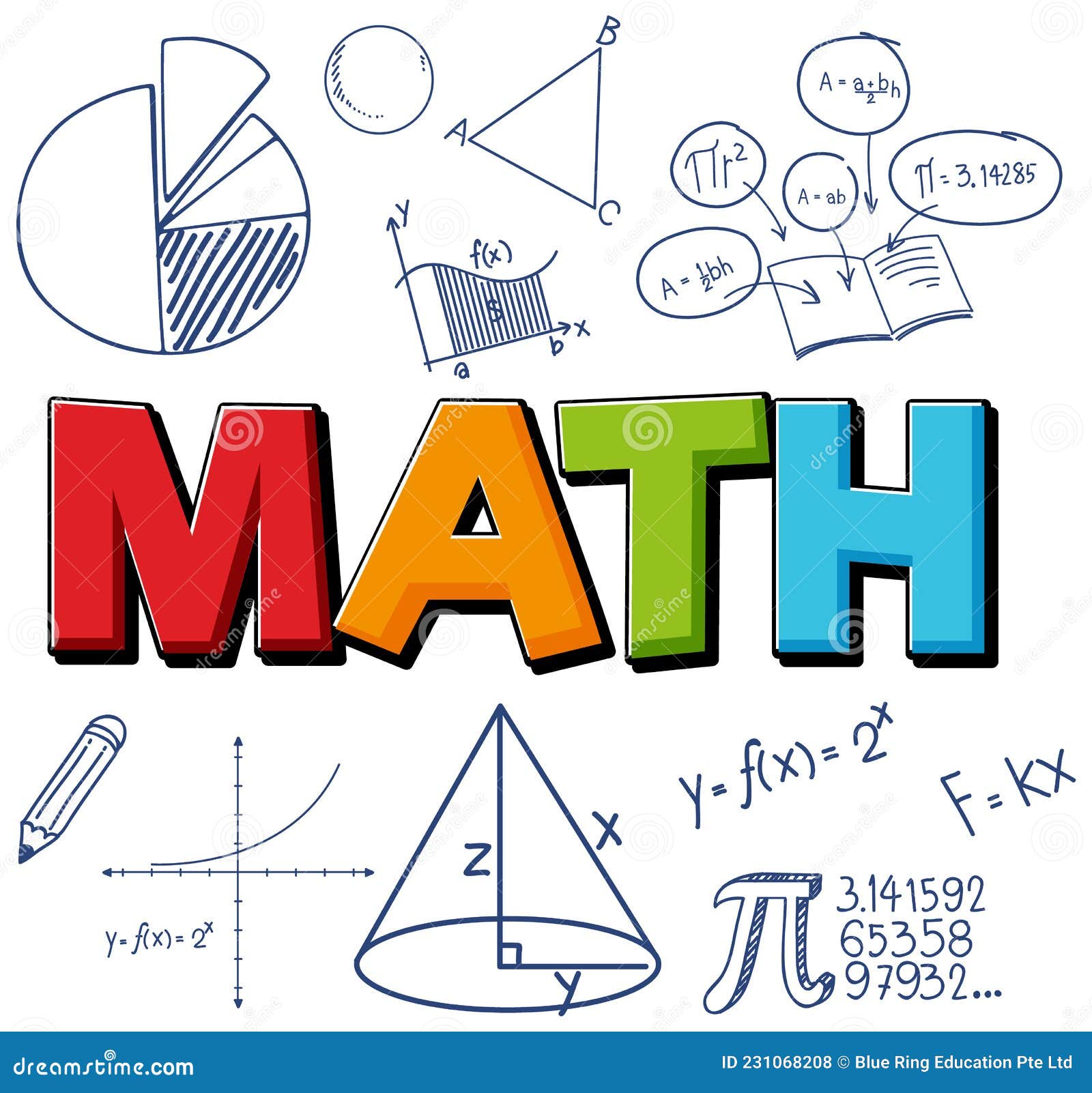 Math Font With Symbol And Formula Icon Vector Illustration ... Math Font With Symbol And Formula Icon Vector Illustration ...