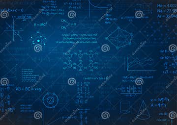 Math formula background stock illustration. Illustration of writing ...