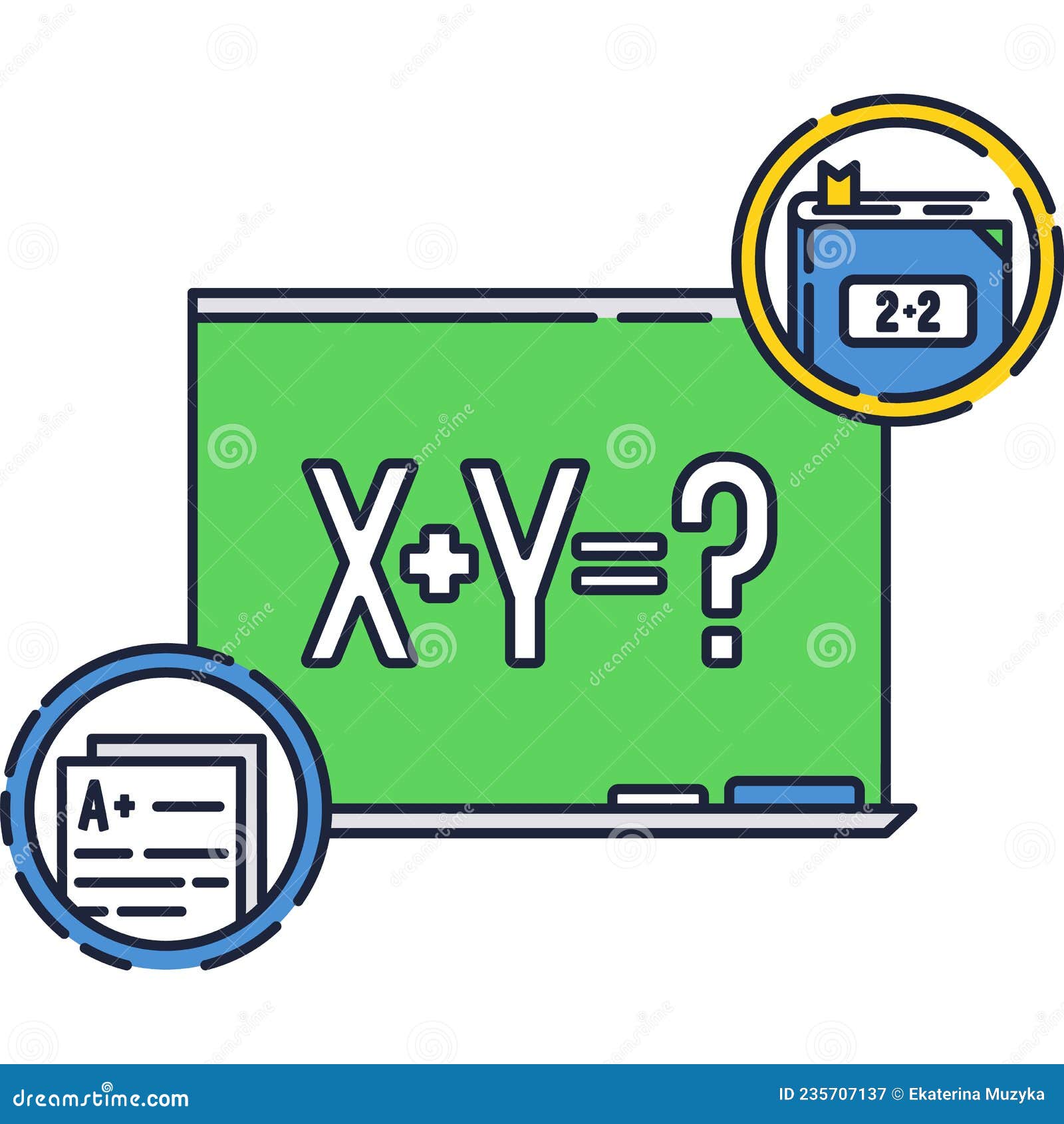 Math Formula. Scientific Symbols Mathematics Infographic Graphs Numbers ...