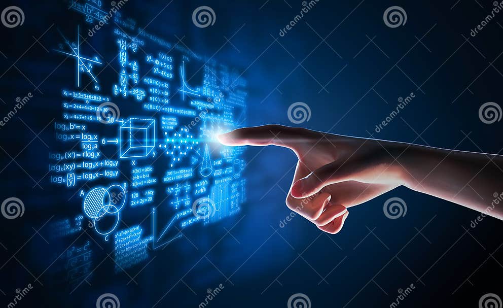 Math Formula Graphic Display Stock Illustration - Illustration of math ...