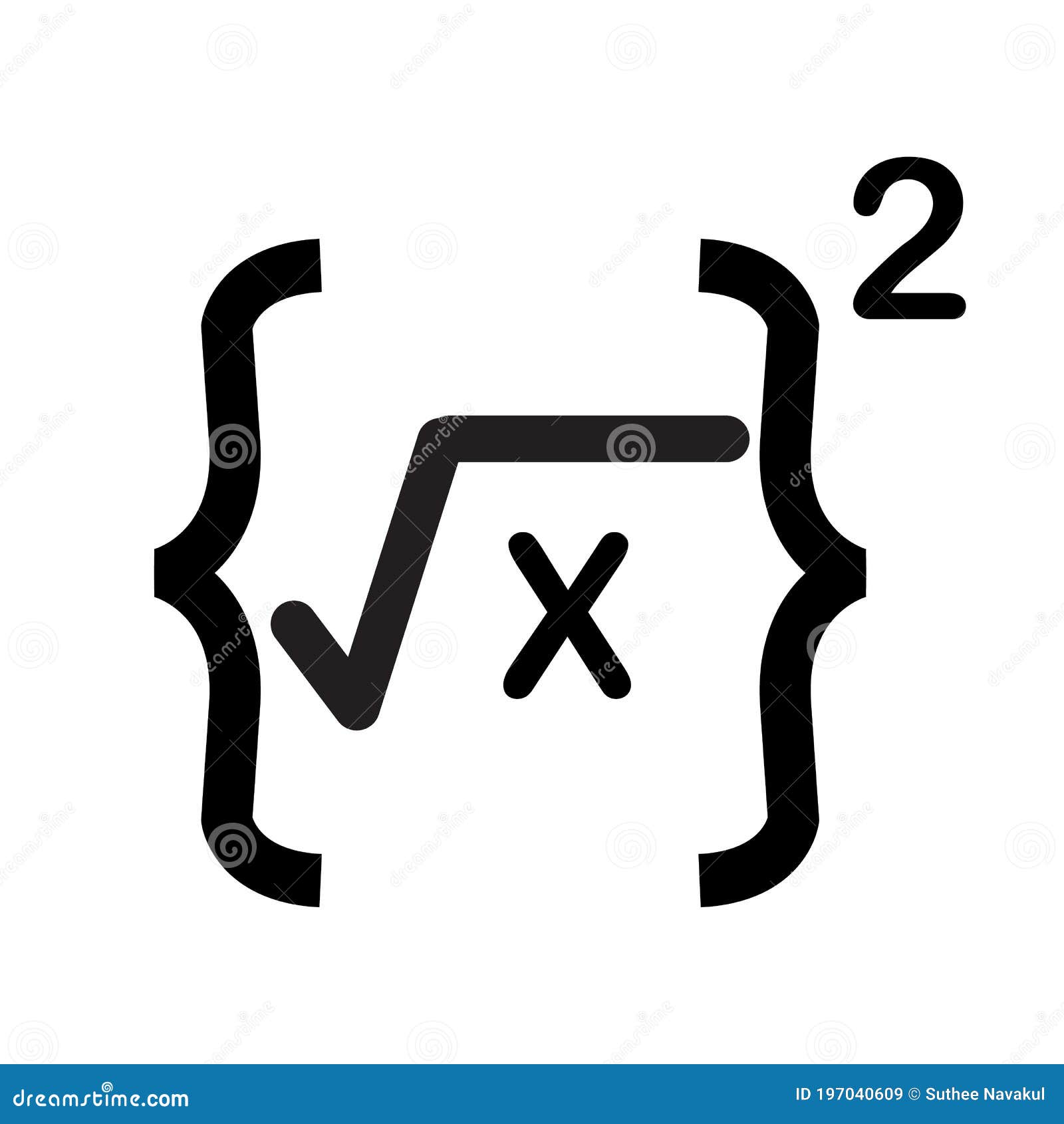 Math Formula Icon on White Background. Formula I Symbol. Math Formula ...
