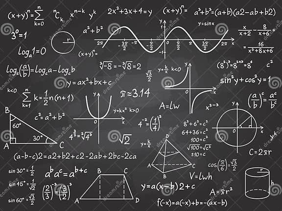Math Formula. Mathematics Calculus on School Blackboard Stock Vector ... Math Formula. Mathematics Calculus on School Blackboard Stock Vector ...