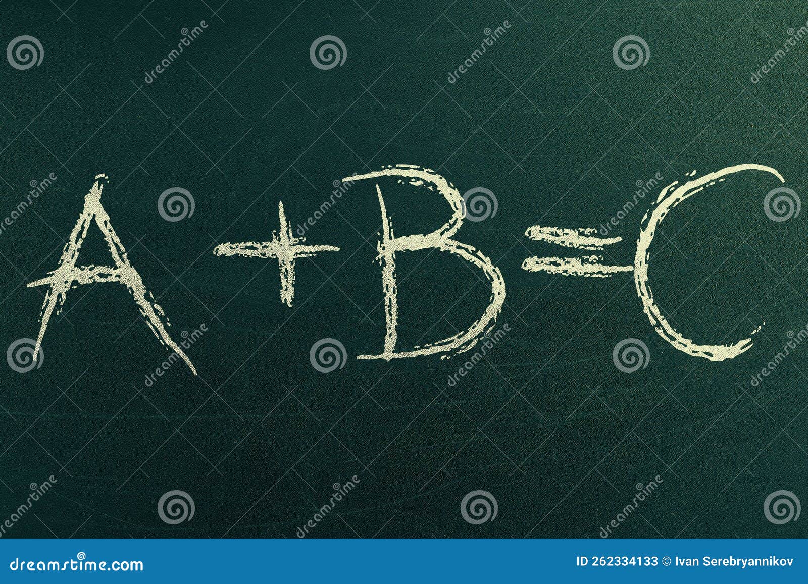 Math Formula with Variables a Plus B Equals C Stock Image - Image of ...