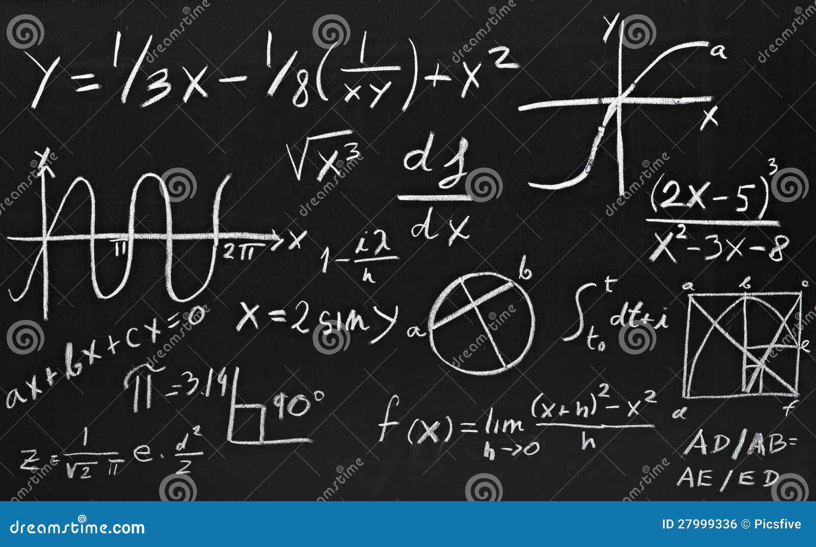Math formulas stock illustration. Illustration of knowledge - 27999336