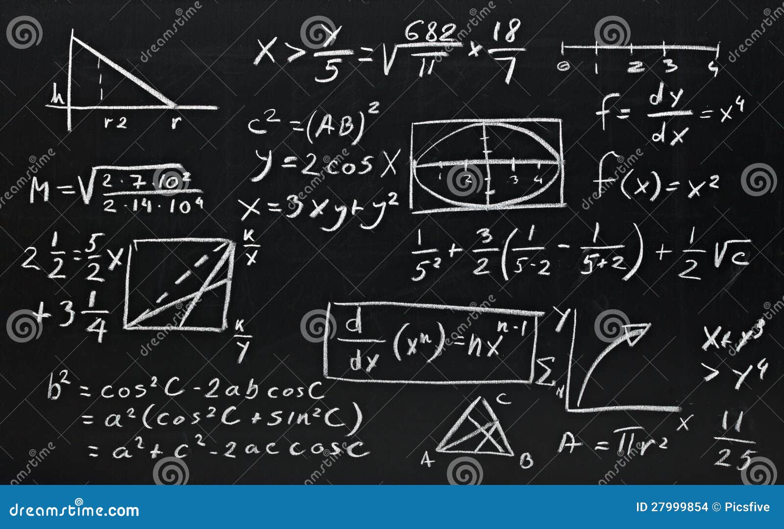 Math formulas stock illustration. Illustration of high - 27999854