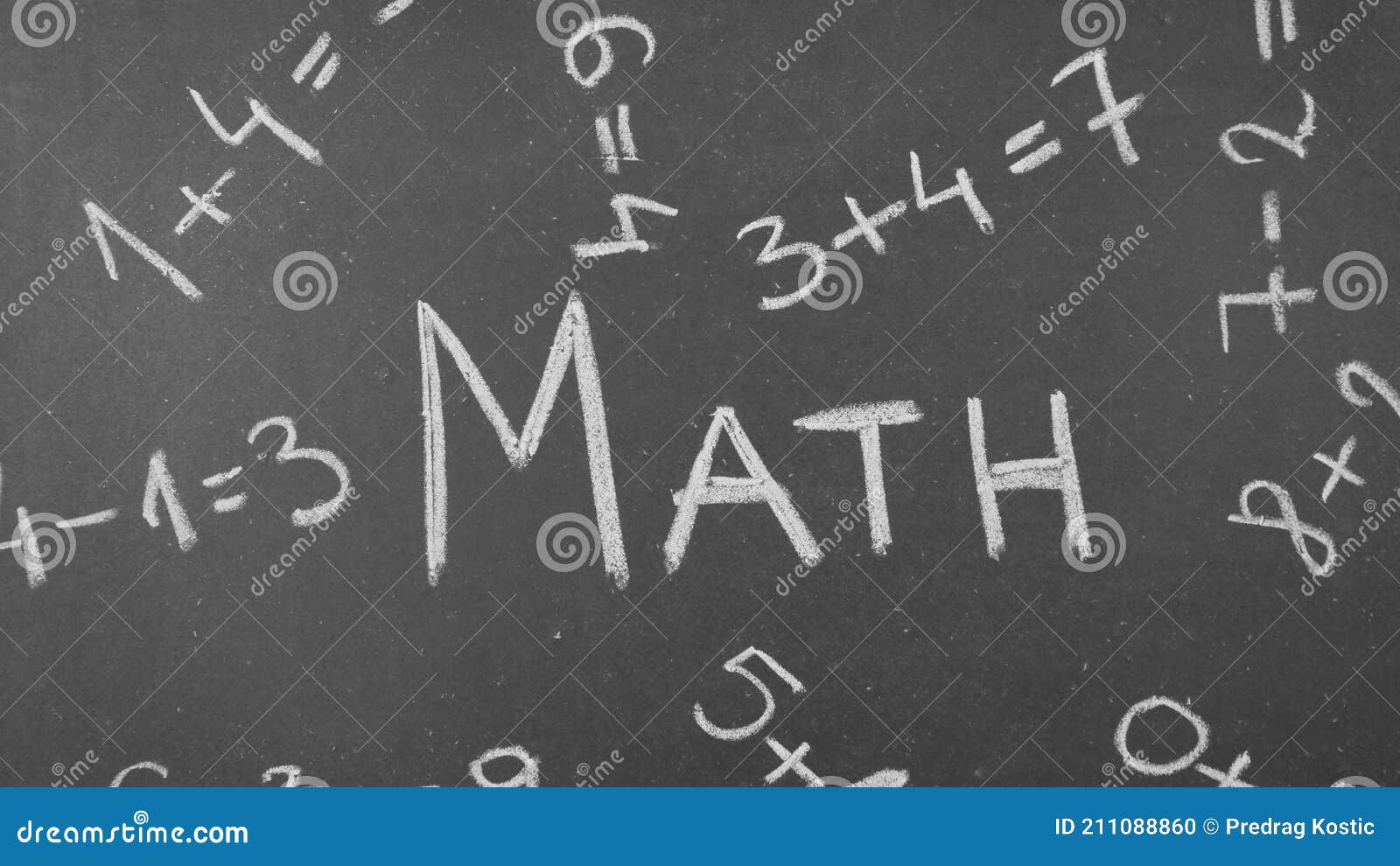 Math Formulas on Chalkboard Stock Photo - Image of calligraphy, correct ...