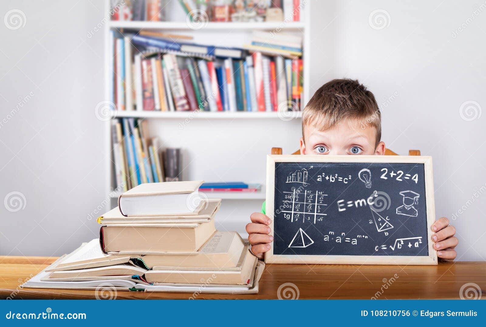 Math Formulas, Education and Knowledge Concept. Chalk Board Back Stock ...