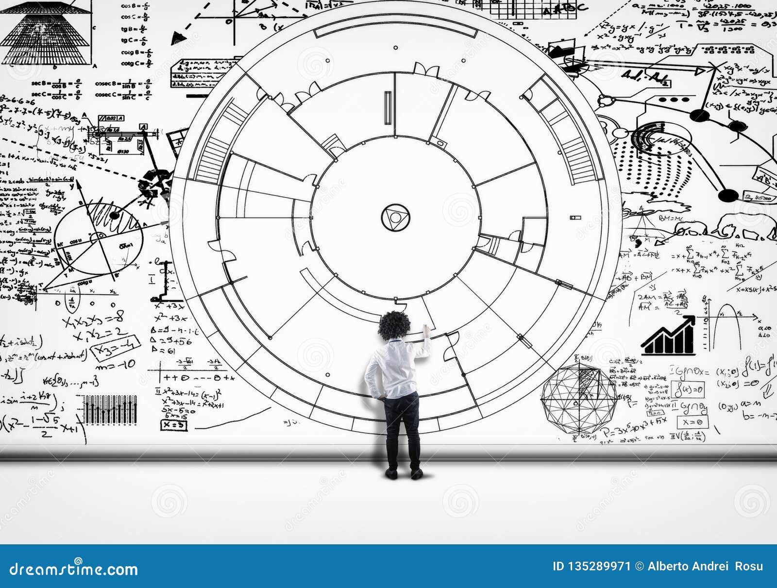 Math formulas solve stock image. Image of college, explain - 135289971