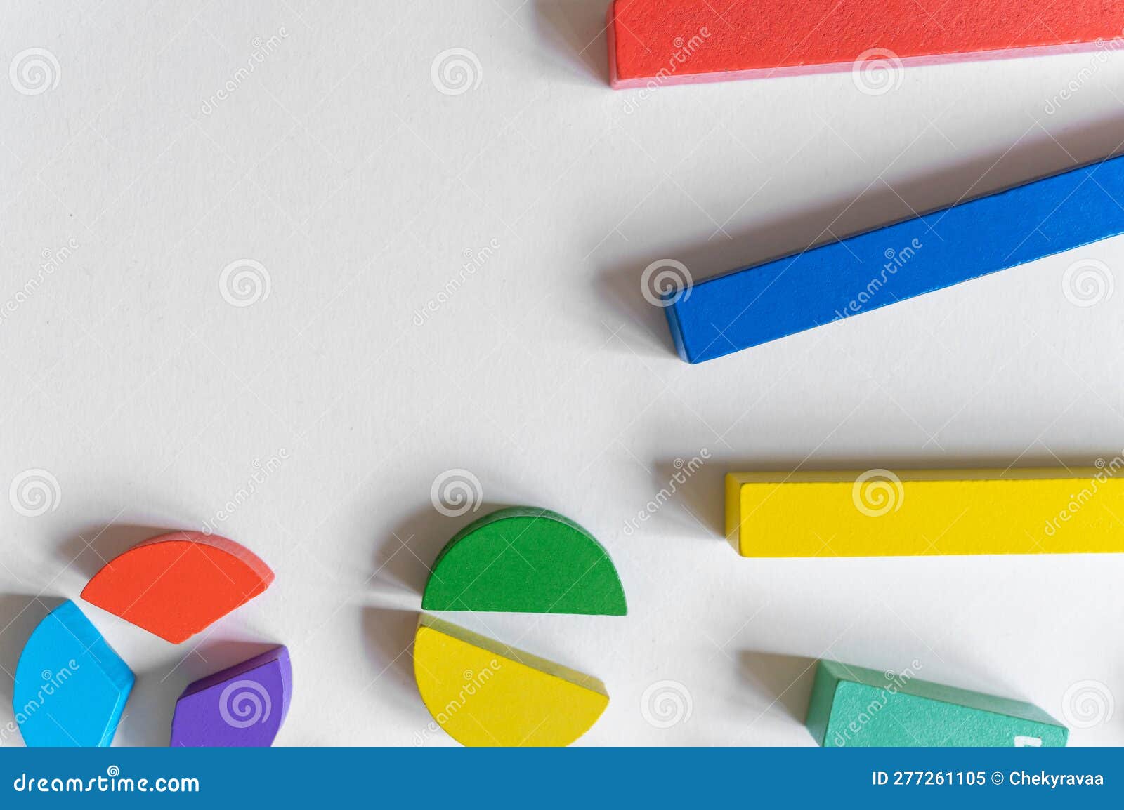 Math Fractions on White Background. Interesting Math for Kids Stock ...