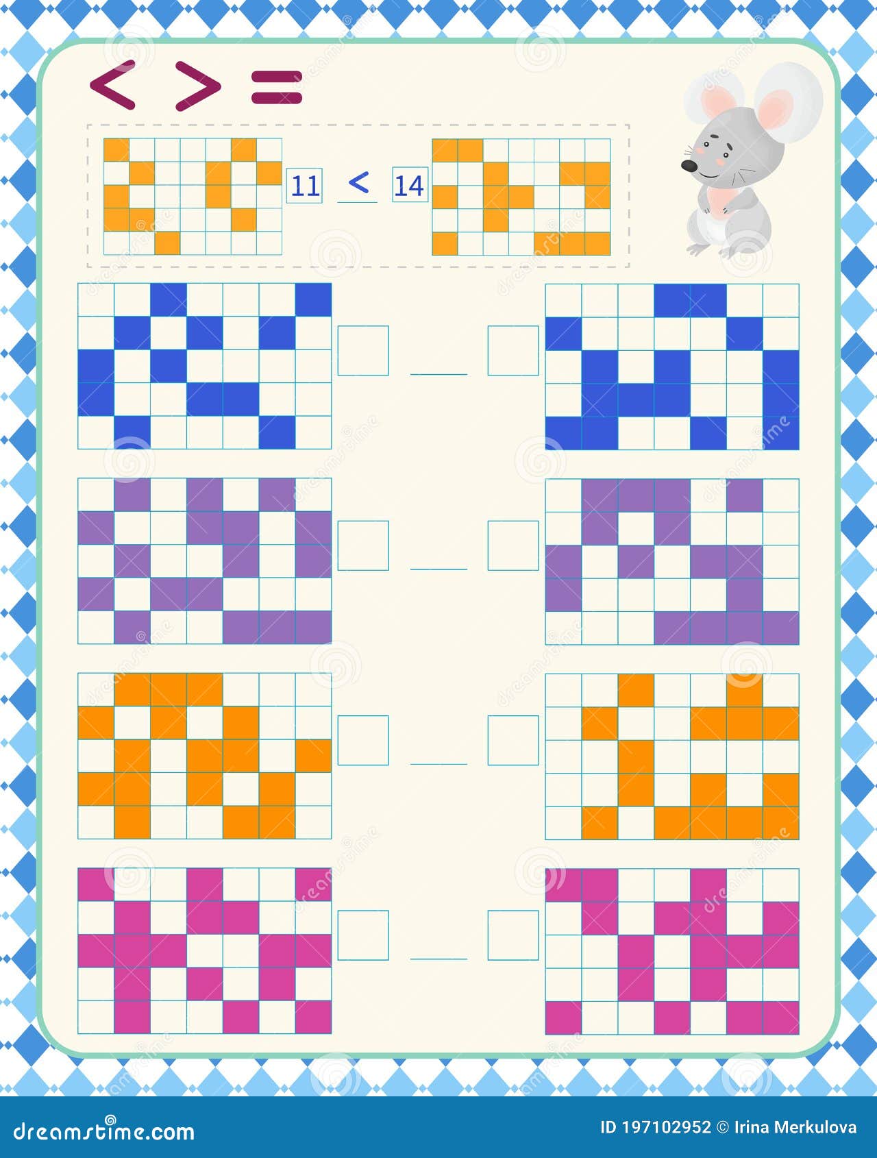 Math Game for Children. Development of Logic Stock Vector ...