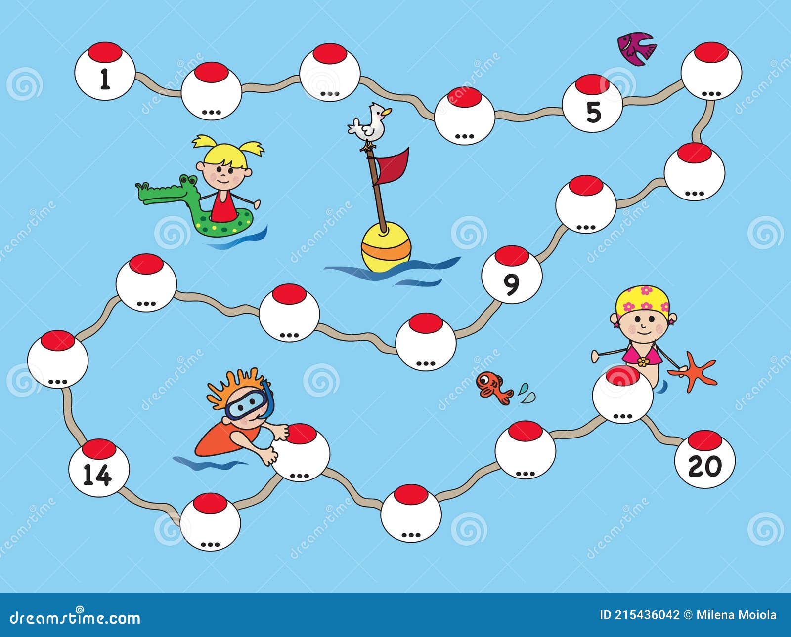 Math game for children stock illustration. Illustration of learning ...