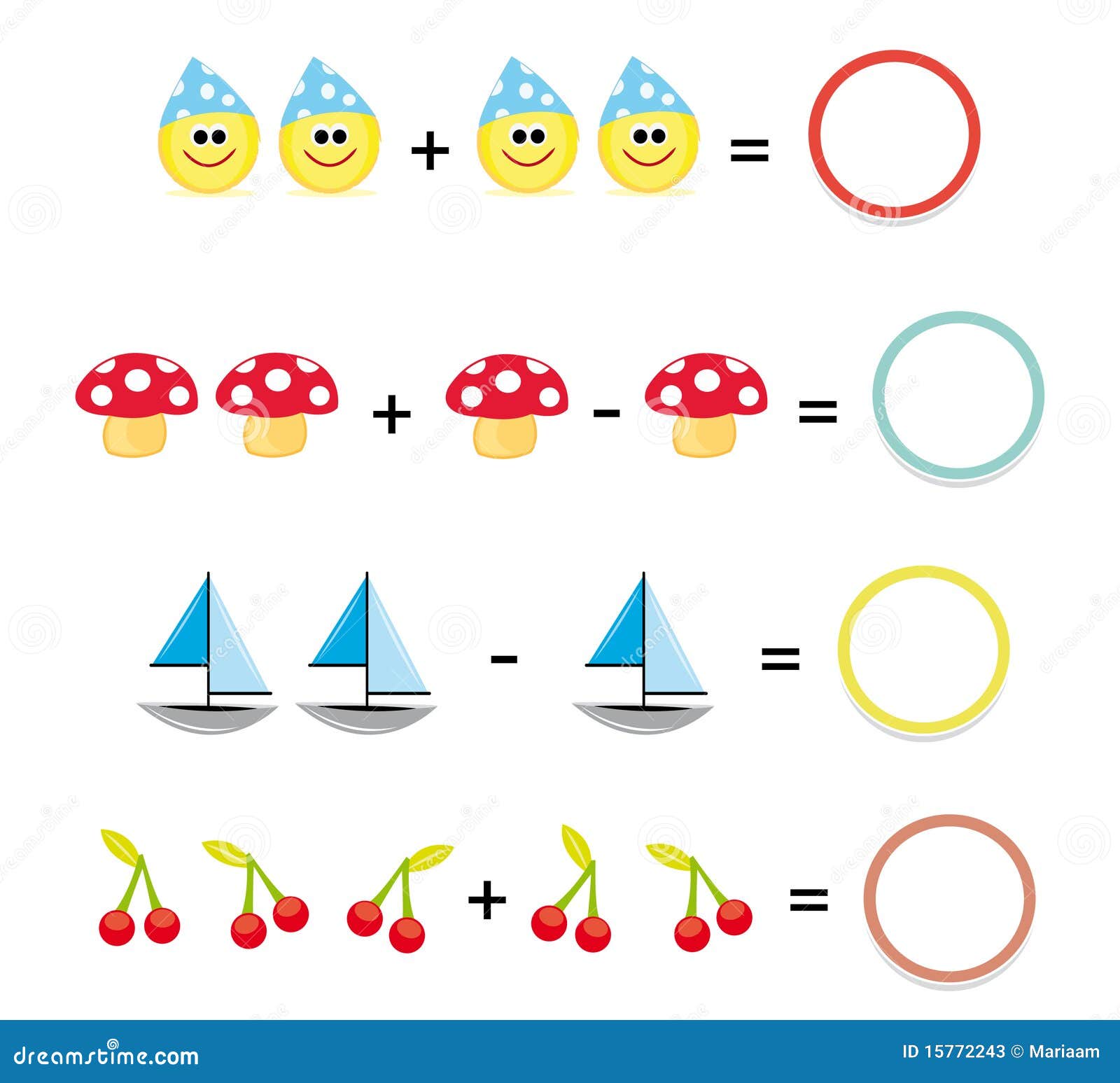 Math Game Part 3 Stock Illustration Illustration Of Educational 15772243
